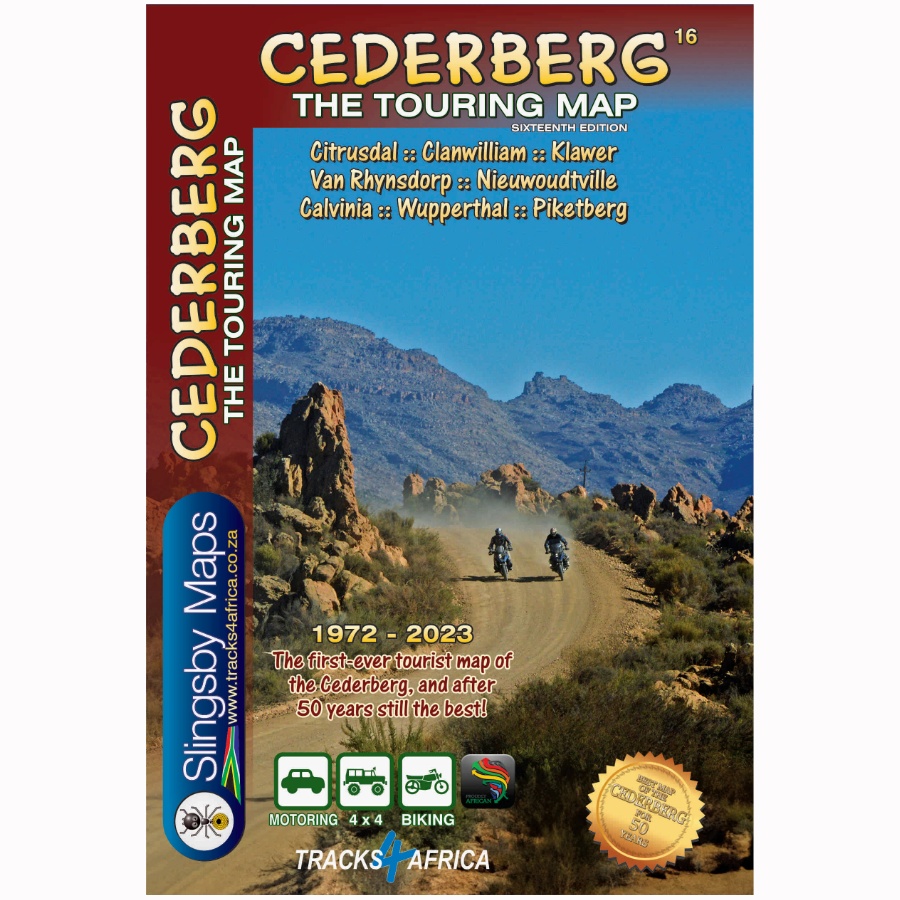 Slingsby Cederberg Touring Map 16th Edition | CityROCK Bookings